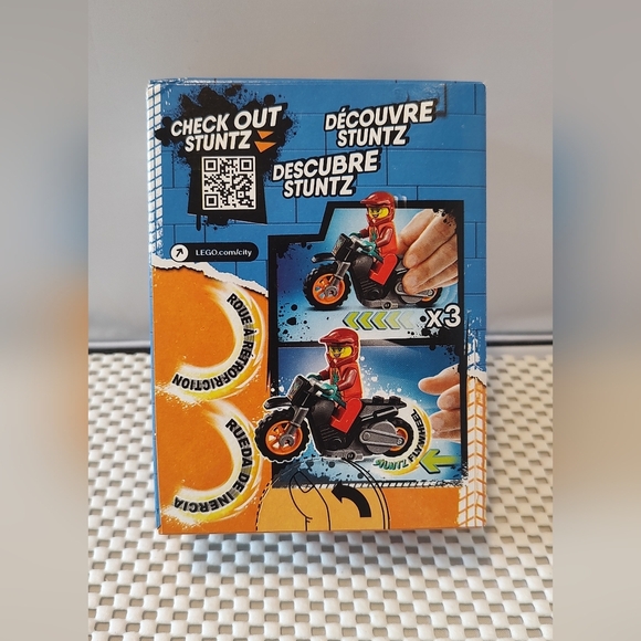 Lego | Toys | Lego City 631 Stuntz Fire Stunt Bike Minifigure Building ...